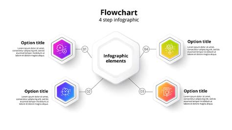 비즈니스 프로세스 차트 4 단계 세그먼트와 인포 그래픽입니다 원 기업 타임 라인 Infograph 요소입니다 회사 프레 젠 테이