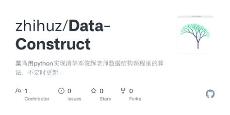GitHub zhihuz Data Construct 菜鸟用python实现清华邓俊辉老师数据结构课程里的算法不定时更新