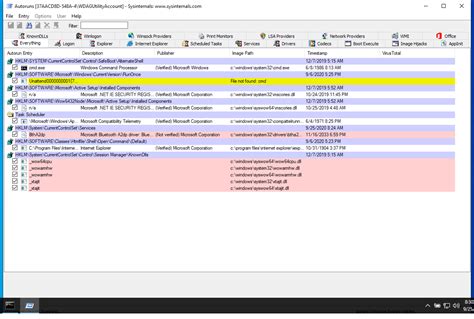 Autoruns Exe Autostart Program Viewer STRONTIC
