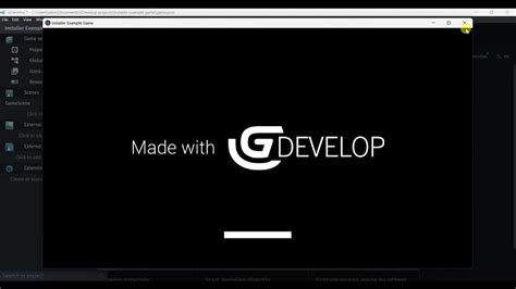 Creating My Game Manually In Gdevelop Add A Custom Installer Youtube