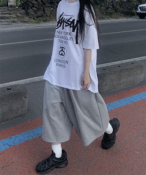 기획💥7부 8부 트레이닝 버뮤다팬츠 와이드 반바지 밴딩 츄리닝 스웻팬츠 통큰바지 통넓은바지 빅사이즈 남녀공용 회색 트레이닝복 에이블리