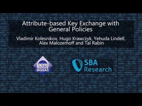ACM CCS Computer And Communications Security Talk Attribute Based