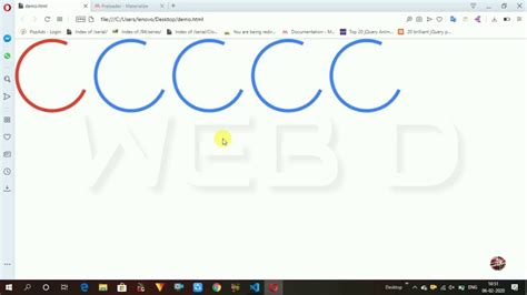Circle Loader Animation Materialize Design Youtube
