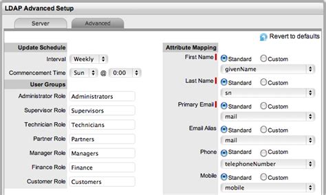 Ldapad Advanced Settings