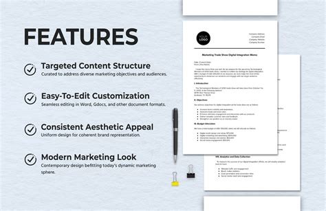 Marketing Trade Show Digital Integration Memo Template In Word PDF Google Docs Download