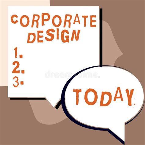 Text Caption Presenting Corporate Design Word Written On Central