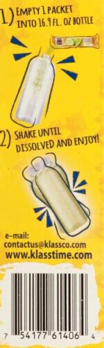 Klass® Sugar Free Cucumber Limeade Aguas Frescas Drink Mix Packets 10 Ct 0 07 Oz Ralphs