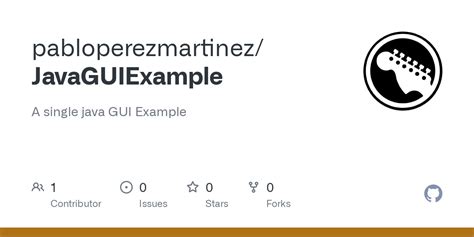 Github Pabloperezmartinezjavaguiexample A Single Java Gui Example