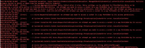 Error While Using Managed Identity For App Configuration With Azure