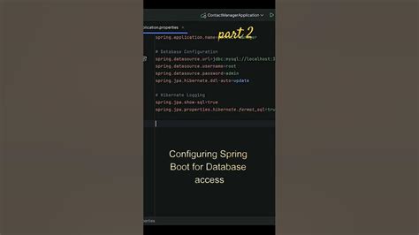 Part 2 Application Properties Configuration Java Springboot Coding Javaprogramming Youtube