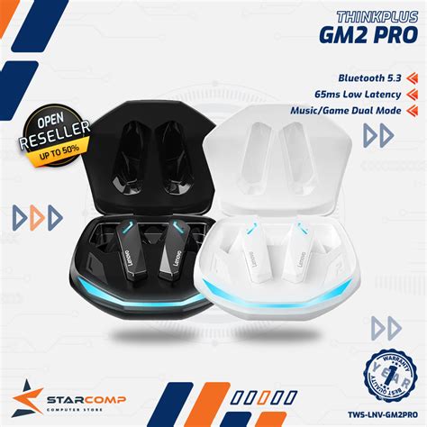 Jual THINKPLUS GM2 PRO BLUETOOTH EARPHONE GAMING HEADPHONE TWS Shopee Indonesia