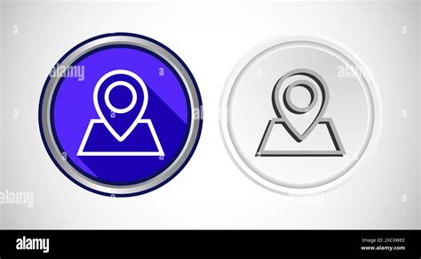 map pointer location icon button design illustration stock vector image