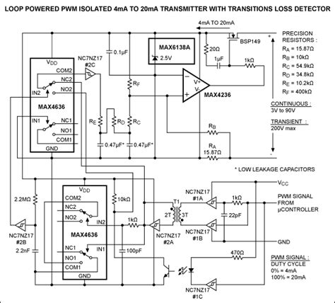 Pwm Controlled 4 20ma Transmitter Is Galvanically Isolated Analog Devices
