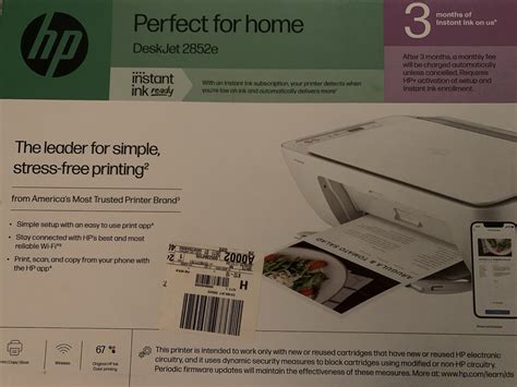 Read Listing Hp Deskjet 2852e Wireless All In One Printer Ink Read
