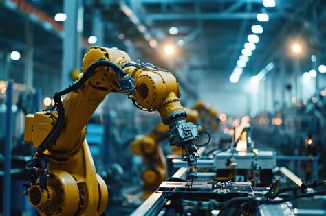 Premium Photo Ai Driven Robots For Automated Factory Assembly