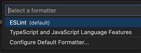 Eslint Doesnt Work As A Formatter In Vs Code Stack Overflow