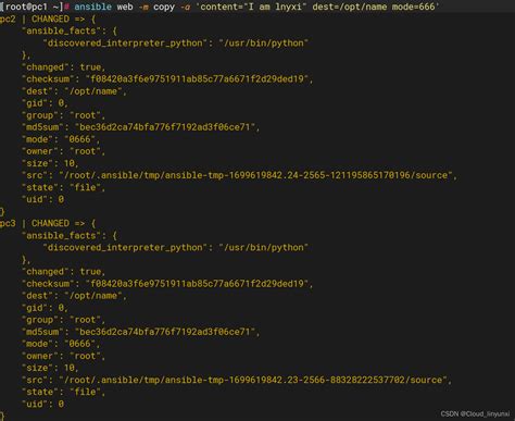 ansible 常用模块详解 ansible ping csdn博客