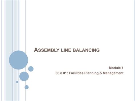 Assembly Line Balancing Example Docx Technology And Computing