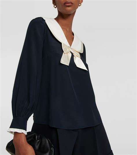 Rixo Eimer Silk Blouse Rixo