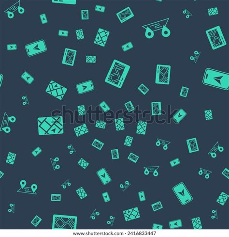 Set Gps Device Map Route Location Stock Vector Royalty Free 2416833447 Shutterstock