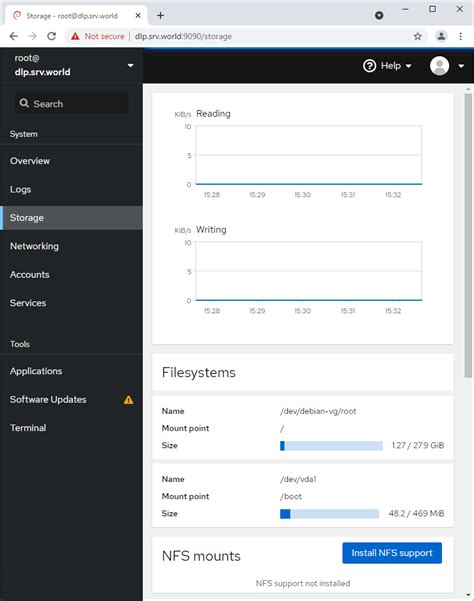 Debian 11 Bullseye Install Cockpit Server World