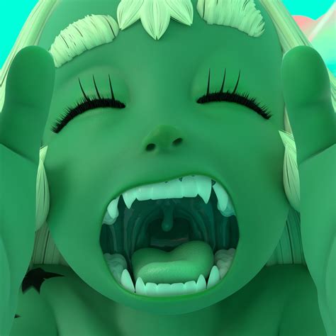 Rule 34 3d 3d Artwork Blender Software Fangs Female Gem Species Gemsona Green Skin Jpeg