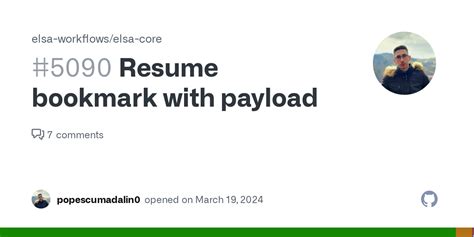 Resume Bookmark With Payload · Issue 5090 · Elsa Workflowselsa Core