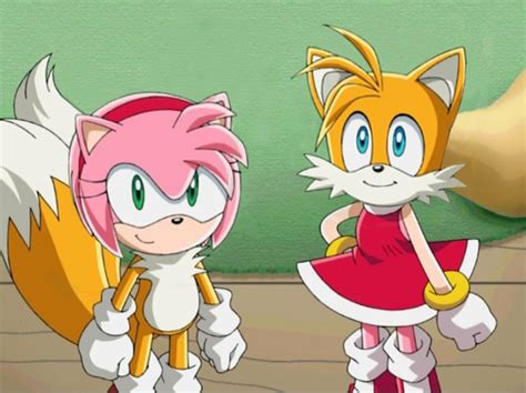Tails And Amy Head Swap 2 Swappyshira By Swappyshira On Deviantart