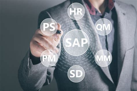 Internet Business Technology And Network Concept Sap System Software Automation Concept On