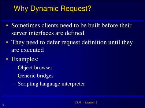 Ppt Cs551 Object Oriented Middleware Iv Dynamic Requests Chap 6