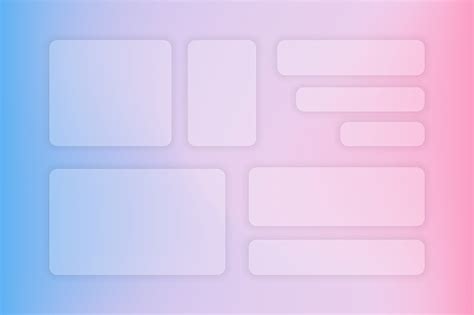 추상 그라데이션 배경입니다 유리 모프리즘 스타일의 투명 프레임 가리기에 대한 스톡 벡터 아트 및 기타 이미지 가리기 개념