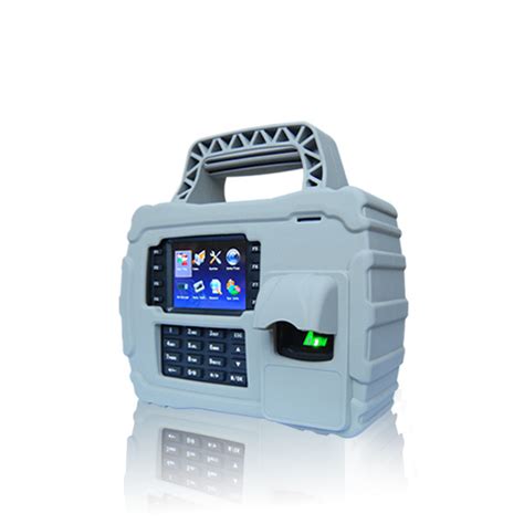 IP65 Dustproof Portable Fingerprint Device Biometric RFID Card Attendance With Rubber Coating