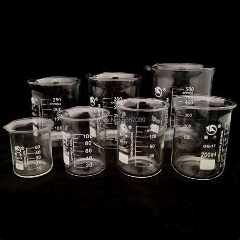 로우 폼 고 붕규산염 유리 비커 화학 용기 학교용 실험 실험실 용품 25ml ~ 2000ml 1pc Aliexpress
