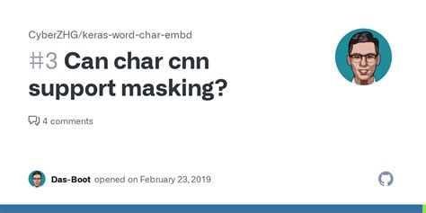 Can Char Cnn Support Masking · Issue 3 · Cyberzhg Keras Word Char Embd · Github