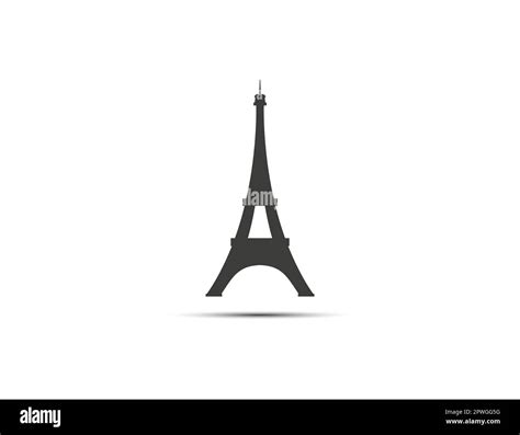 Eiffel Tower Icon Vector Illustration Stock Vector Image Art Alamy