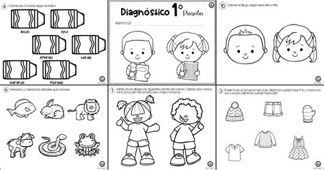 Prueba Diagnostica 1ro Preescolar Imagenes Educativas