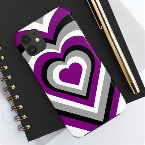 Ace Pride Iphone Case Asexual Pride Phone Case Subtle Ace Etsy