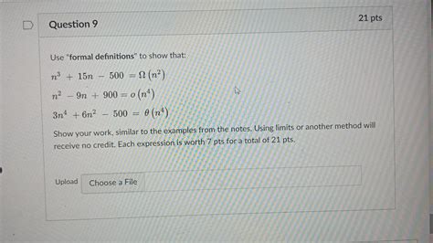 Solved Use Formal Definitions To Show That