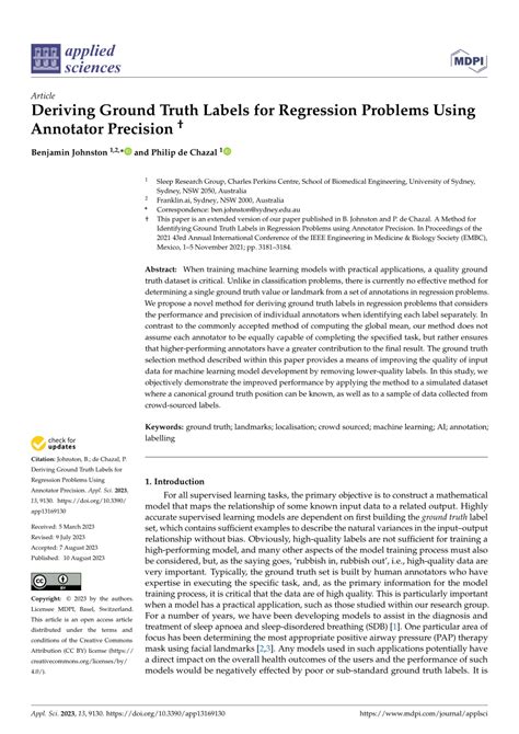 pdf deriving ground truth labels for regression problems using