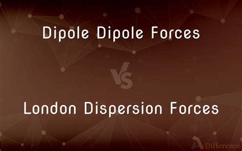Dipole Dipole Forces Vs London Dispersion Forces — Whats The Difference