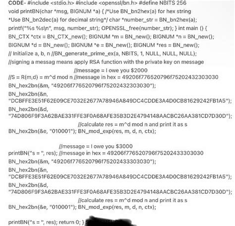 Solved Code Include Include Define Nbits 256 Void