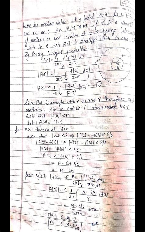 5 Proofbof Maximum Modulus Theorem