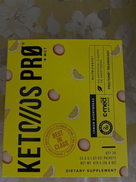 Pruvit Keto Pro Lemon Shortbread Health And Nutrition Health