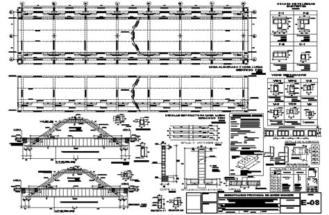 Foundation Plan And Constructive Structure Details Of House Building Dwg File
