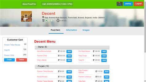 Automated Food Ordering System Freelancer