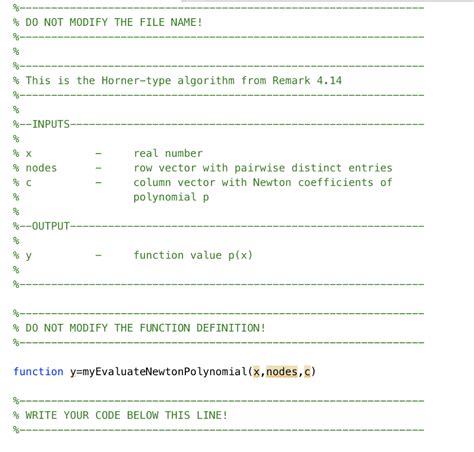 Solved Given The Remark Pictured Need Help Implementing It