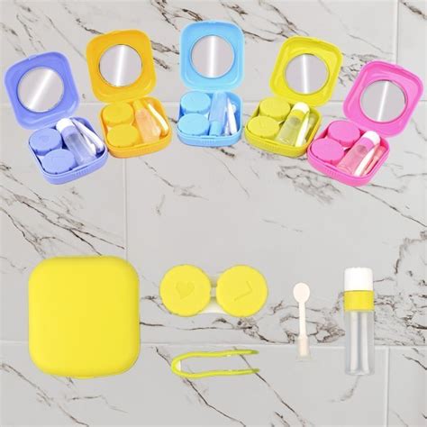 Wish 하드렌즈 하드랜즈 콘택트 랜즈 휴대용 통 보관함 수납함 케이스 Kitchen