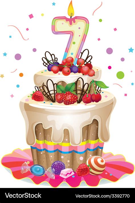 Happy 7th Birthday Cake