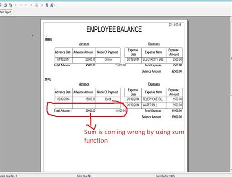 Net Crystal Report Sum Coming Wrong Stack Overflow