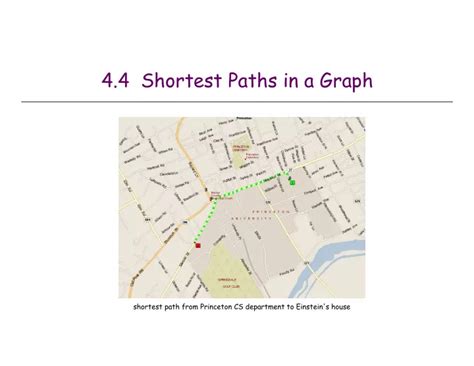 Ppt 44 Shortest Paths In A Graph Shortest Path From Princeton Cs Powerpoint Presentation